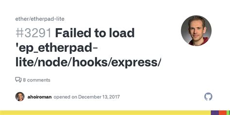 Failed To Load Ep Etherpad Lite Node Hooks Express Adminplugins Socketio Issue Ether