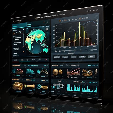 Premium Photo Advanced Digital Dashboard With Realtime Data Analysis