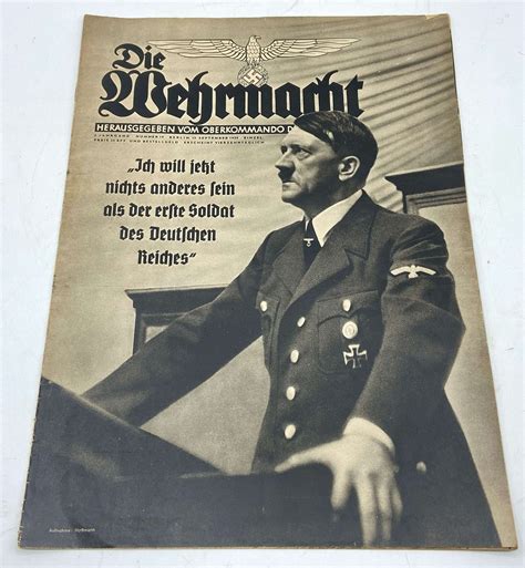 Ww2 German Die Wehrmacht” Propaganda Magazine September 1939 In