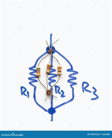Three Parallel Connected Resistors Stock Photo Image Of Ampere Code