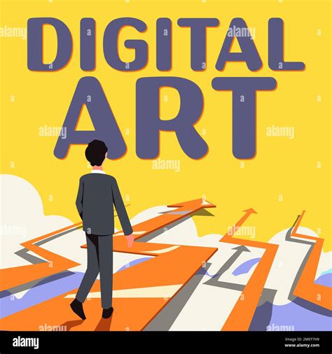 Text Caption Presenting Digital Art Business Idea Use Of Skill And Creative Imagination