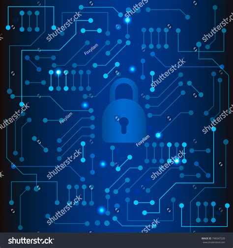 Cyber Security Data Protection Concept Vector 库存矢量图（免版税）746547235