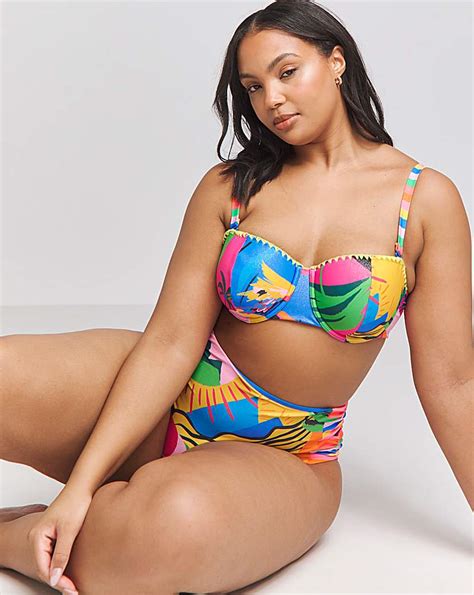 High Waist Plus Size Swimwear Simply Be