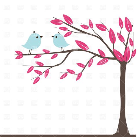 Tree Bird Clip Art Love Doves On Tree