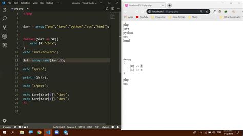 PHP Array Rand YouTube