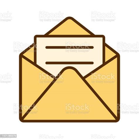 벡터 복고풍 이메일 아이콘입니다 평면 디자인에서 열린 봉투가 있는 아이콘입니다 편지 1990 1999 년에 대한 스톡 벡터 아트 및 기타 이미지 1990 1999 년