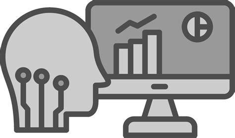 Data Analysis Line Filled Greyscale Icon Design 43688313 Vector Art At