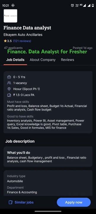 Finance Data Analyst For Fresher Datajobs Datanalysis Dataanalyticsjobs Datascience Excel