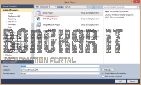 Bongkar IT Cara Membuat Setup Atau Menbuat Windows Installer Package Dengan Visual Studio Installer