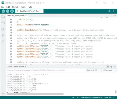Arduino Examples SparkFun Triband GNSS RTK Breakout UM Hookup Guide