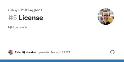 license · issue 5 · galaxy922 gcfaggmvc · github