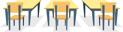School Desk Clipart Design Illustration 9384623 Png