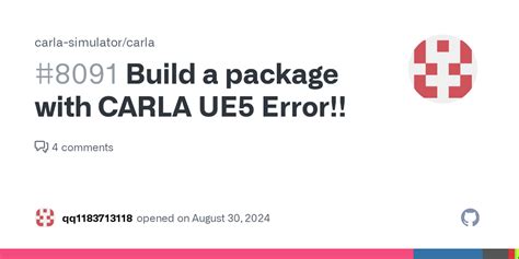 Build A Package With Carla Ue5 Error · Issue 8091 · Carla Simulatorcarla · Github