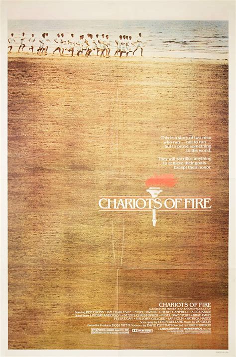 Chariots Of Fire Original 1981 Us One Sheet Movie Poster Chariots