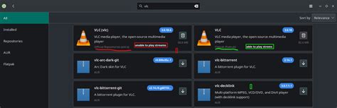 VLC Official Does Not Open Network Streams Software Applications Manjaro Linux Forum
