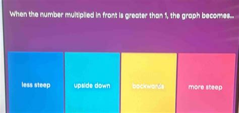solved when the number multiplied in front is greater than 1 the