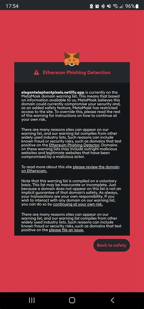 Legitimate Site Block Lifyapp · Issue 8469 · Metamasketh Phishing