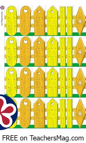 Build A Fence Pattern Math Activity Build A Fence Pattern Math Activity