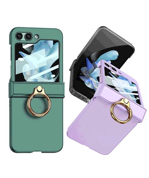 당일출고🚀 갤럭시 Z플립6 케이스 매트 컬러 골드링 힌지보호 에이블리