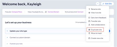 How To Take Duplicate Of A Wix Site