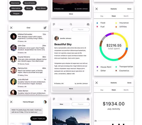 رابط کاربری Hello Ui Kit Mod 2 دانلود کیت Ui و Ux ابزار طراحی