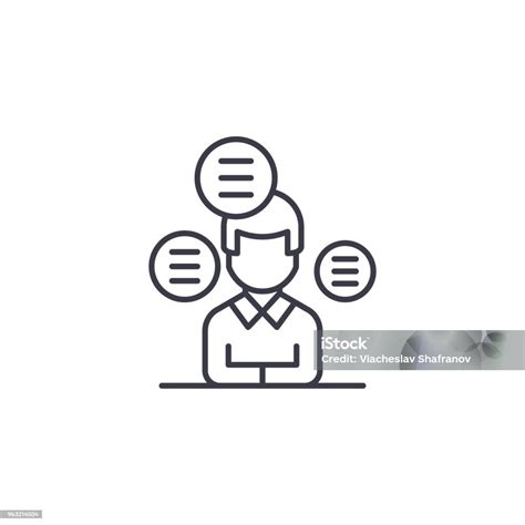 응답 질문 선형 아이콘 개념입니다 질문에 응답 라인 벡터 기호 상징 그림 일러스트레이션에 대한 스톡 벡터 아트 및 기타 이미지 일러스트레이션 개념 검색 Istock