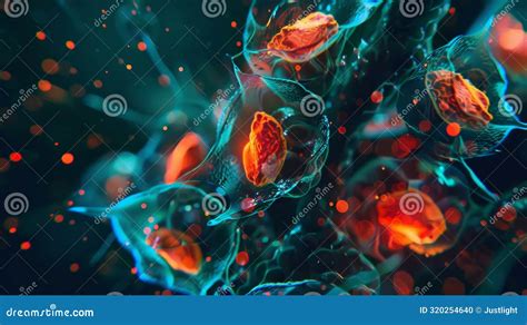 A Fluorescence Microscopy Image Of A Cell Undergoing Gene Silencing Through Rna Interference