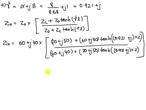 a certain transmission line operating at Ï‰ 106 rad s has Î± 8 db m