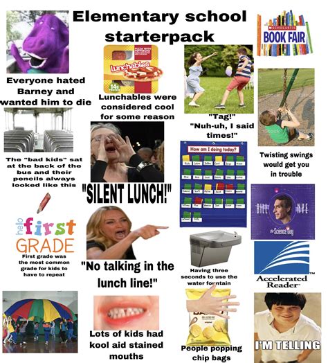 Elementary School Starterpack R Starterpacks Know Your Meme