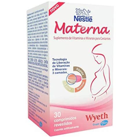 Materna Suplemento De Vitaminas E Minerais Para Gestantes Com 30
