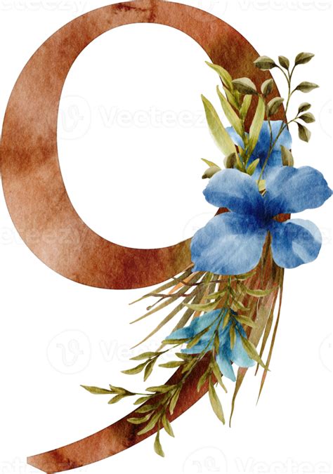 Aquarell Nummer Neun 16539810 Png