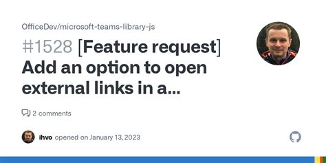 Feature Request Add An Option To Open External Links In A Separate