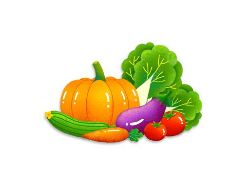 귀여운 손 그림 일러스트 만화 채소 세트 음식 요소 채소 식료품 헬 스 소재 멜론 Png 일러스트 및 Psd 이미지 무료 다운로드 Pngtree