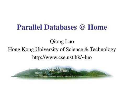 Ppt Parallel Databases Home Powerpoint Presentation Free Download
