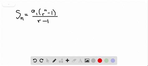 SOLVED Find The Sum Of The First Four Terms For Each Geometric Sequence A 4 R 4