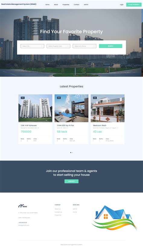 Real Estate Management System Project Using PHP And MySQL