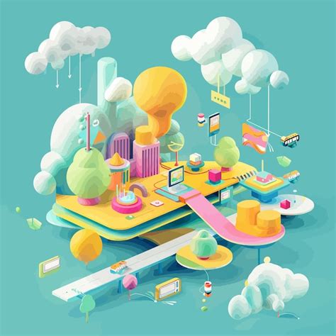 Premium Vector Isometric Infographic