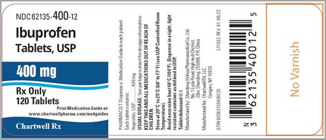 Ibuprofen Label