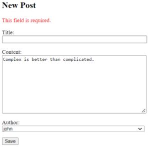Django Form