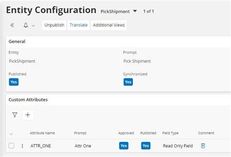 custom attributes for print pick lists in ifs cloud 23r2 ifs