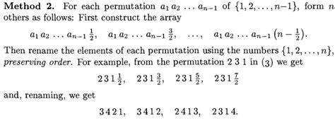 Combinatorics Method For Finding Permutation Of N Elements If You