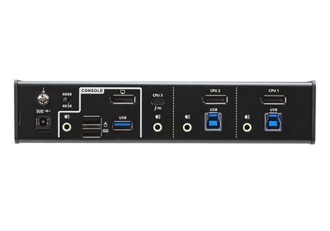 3-портовый гибридный KVMP™-переключатель с DisplayPort и USB-C - CS1953 ...