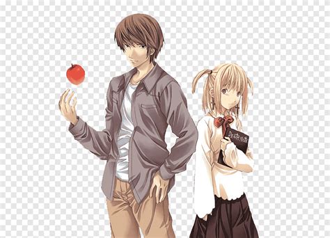 미사 아마네 라이트 야가미 아니메 데스 노트 아니메 사진술 만화 Png Pngegg