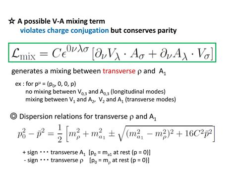 Ppt Effects On The Vector Spectral Function From Vector Axialvector
