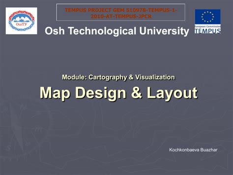 Map Design Layout