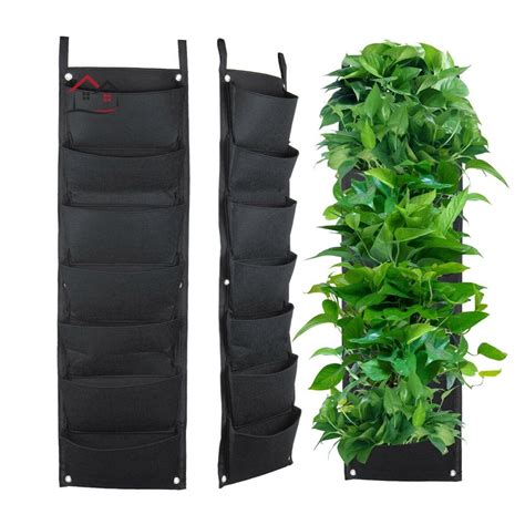 Hyp 7 Pocket Planter Wall Vertical Hanging Garden Plant Storage Yard