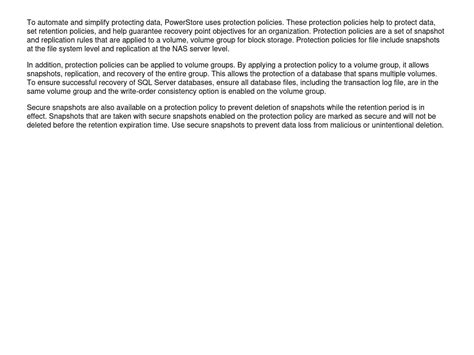 Snapshots And Recoveries Dell Powerstore Microsoft Sql Server Best Practices Dell