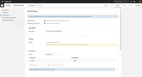Plugin Nvidia Nim Dataiku