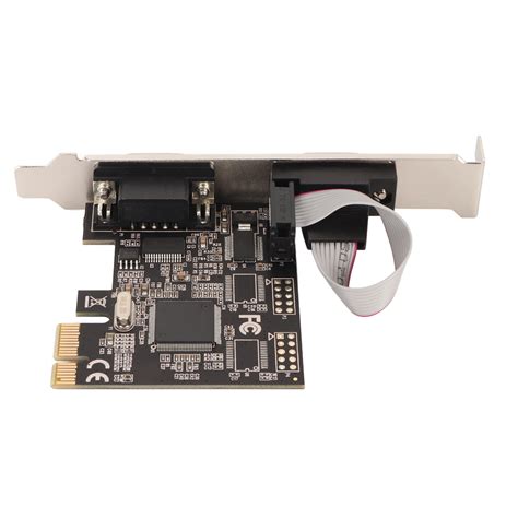 Pcie Rs232 Serial Adapter Card 250kbps 2 Ports Pci Express X1 Plug And Play Pcie To Dual Serial