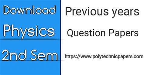 Engineering Physics 2nd Sem Previous Years Question Papers